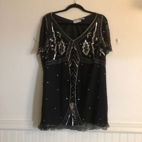 Lew Magram | Tops | Lew Magram Collection Art Deco Top Xl | Poshmark